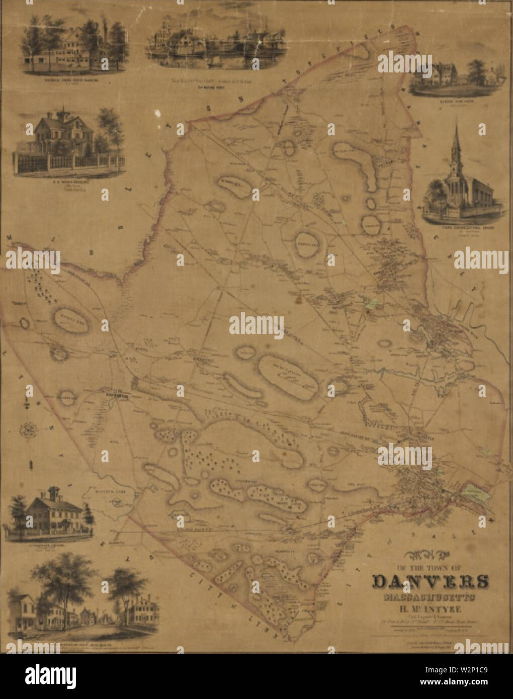 Danvers Massachusetts Map