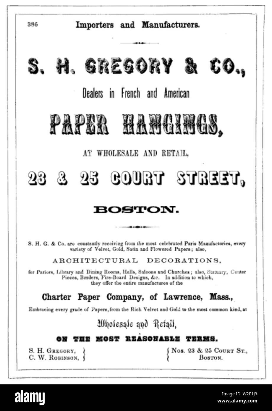 Boston 1850s Black and White Stock Photos & Images - Alamy