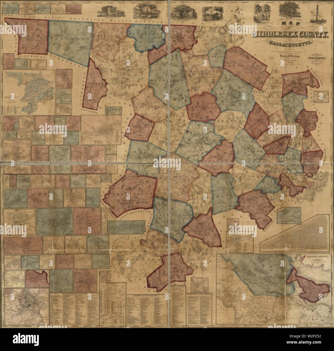 1856 map hi-res stock photography and images - Alamy