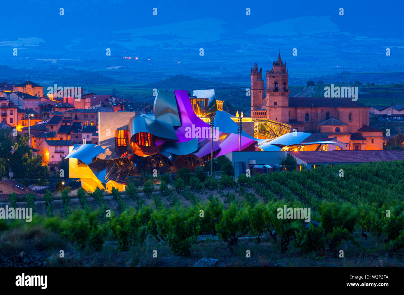 Elciego village, Wine region of la Rioja Alavesa, Alava, The Basque ...