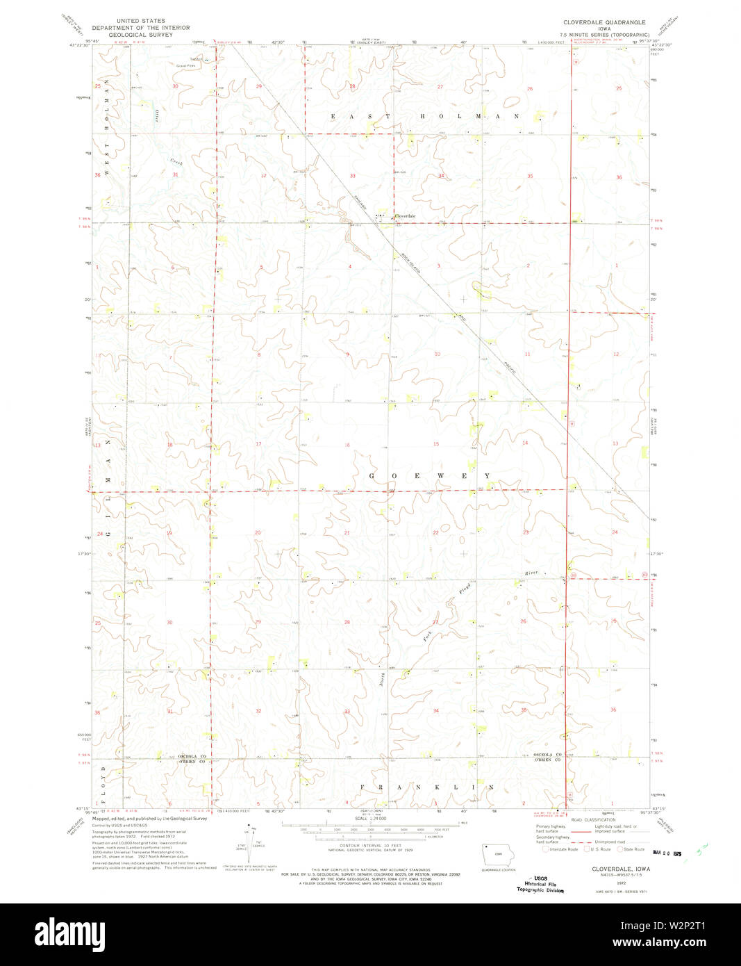 Map of cloverdale hi-res stock photography and images - Alamy