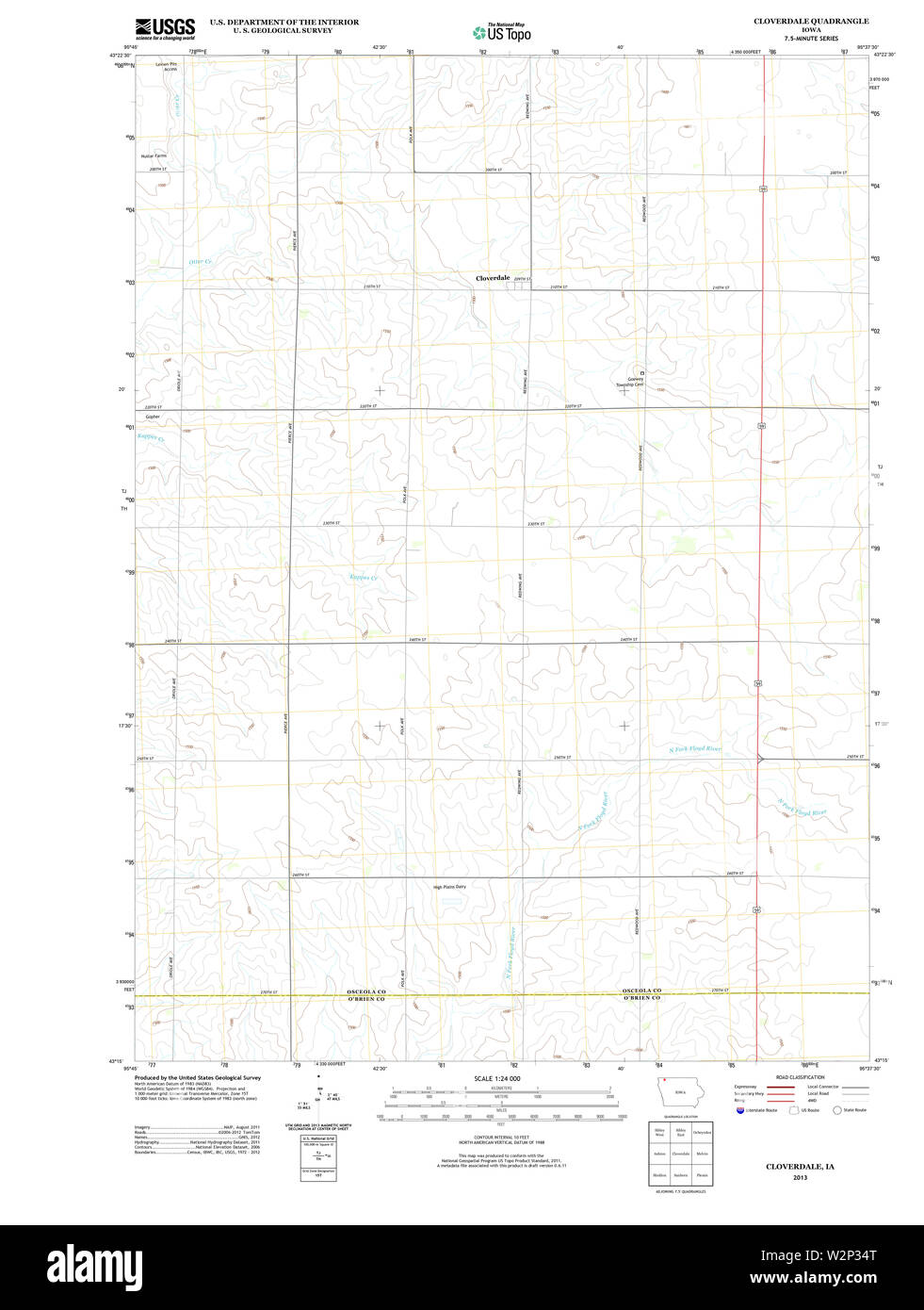 Map of cloverdale hi-res stock photography and images - Alamy