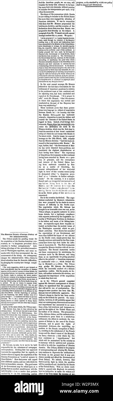 1867 treaty hi-res stock photography and images - Alamy