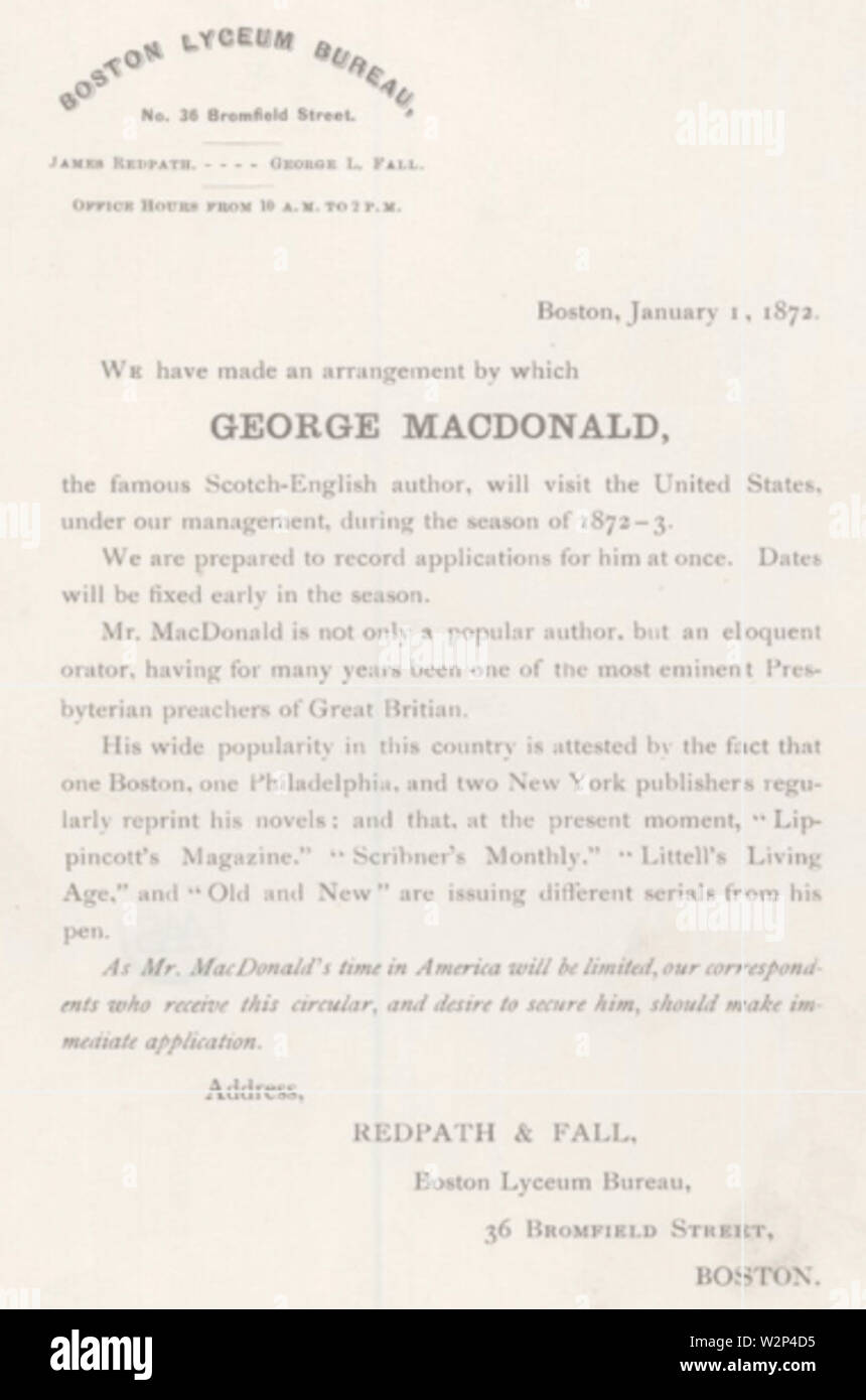 George macdonald author hi-res stock photography and images - Alamy
