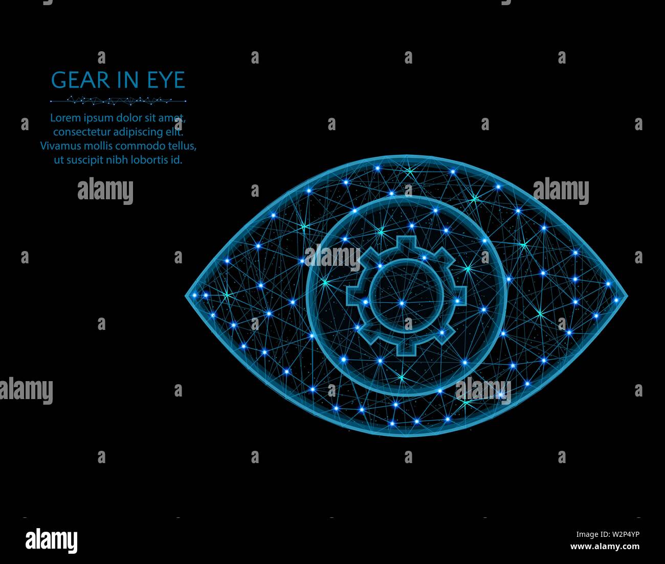 Wireframe eye Stock Vector Images - Alamy