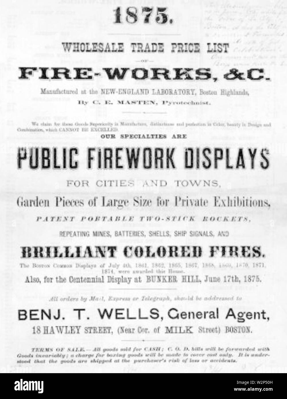 Boston 1875 hi-res stock photography and images - Alamy