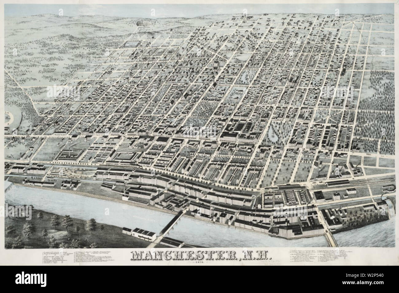 Urban city map manchester hi-res stock photography and images - Alamy