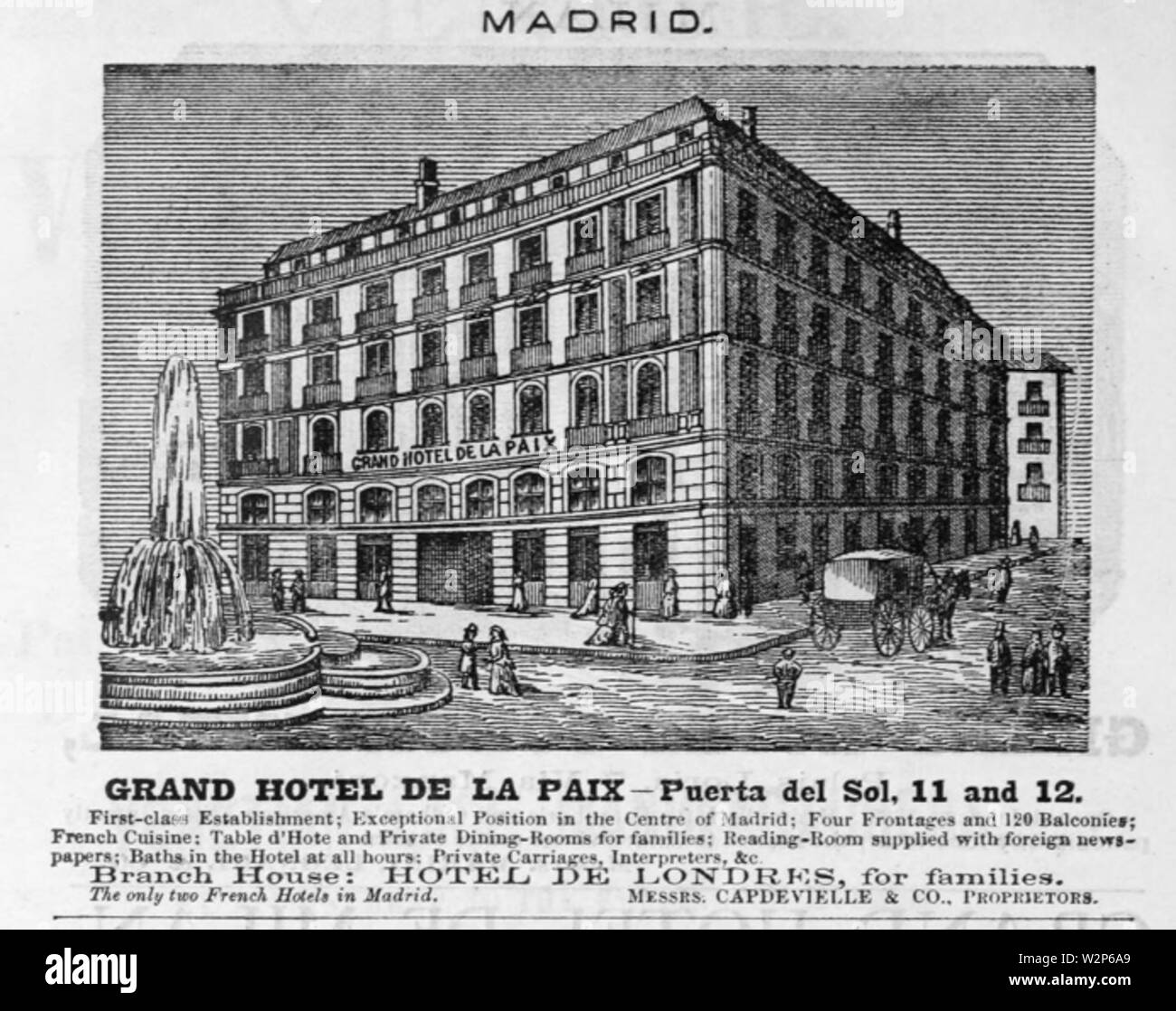 Madrid historic advertisement hi-res stock photography and images - Alamy