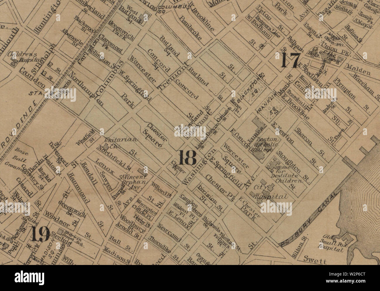 Chester square map hi-res stock photography and images - Alamy