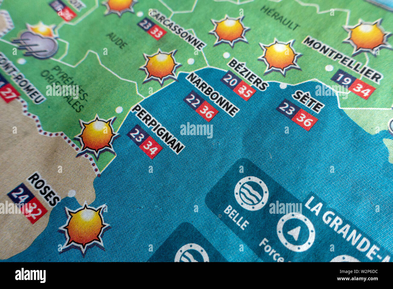 Weather chart graphic map hi-res stock photography and images - Alamy