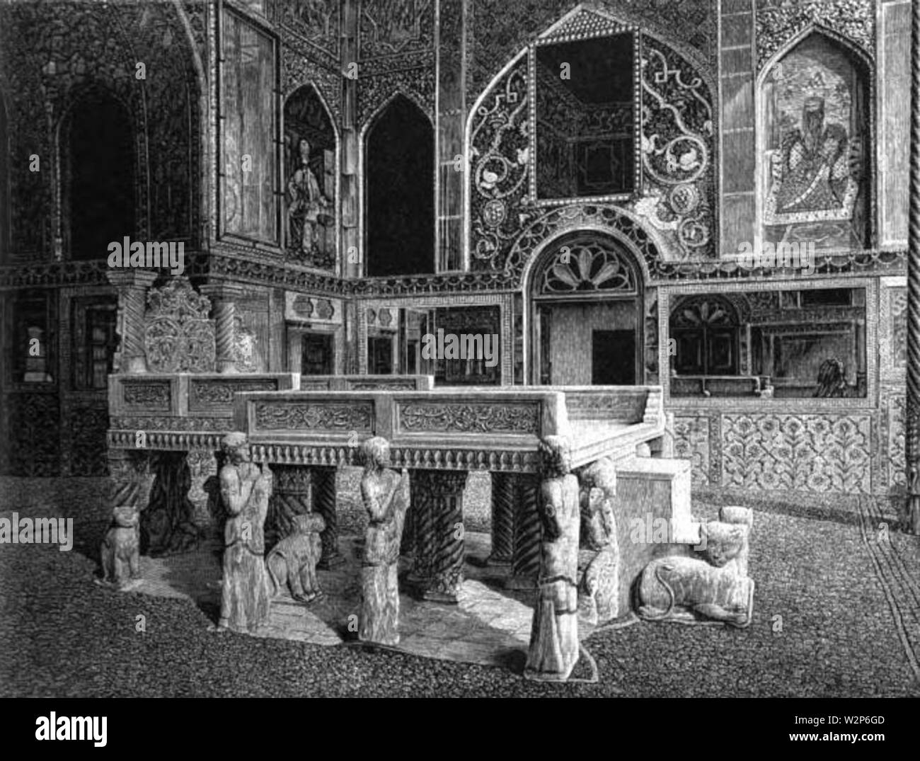 Iranian throne hi-res stock photography and images - Alamy