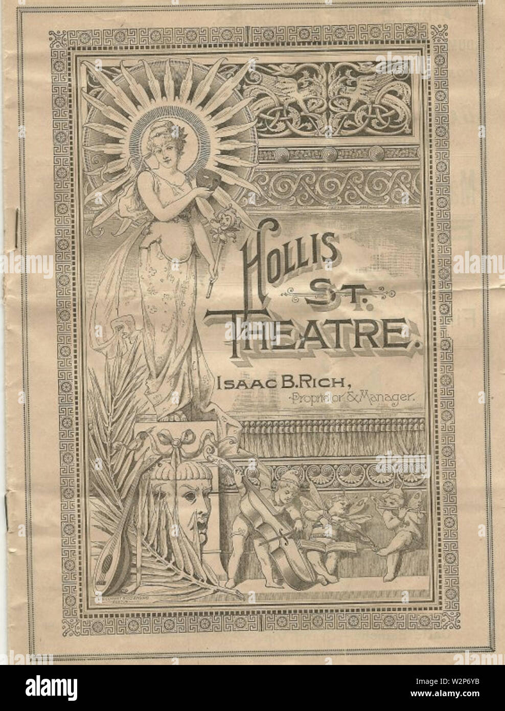 1890 HollisStTheatre Boston Dec1 part1 Stock Photo - Alamy
