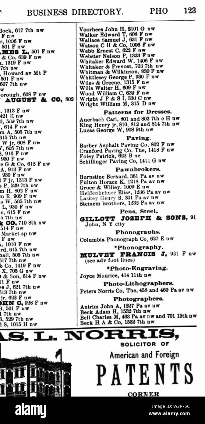 1891 dc hi-res stock photography and images - Alamy