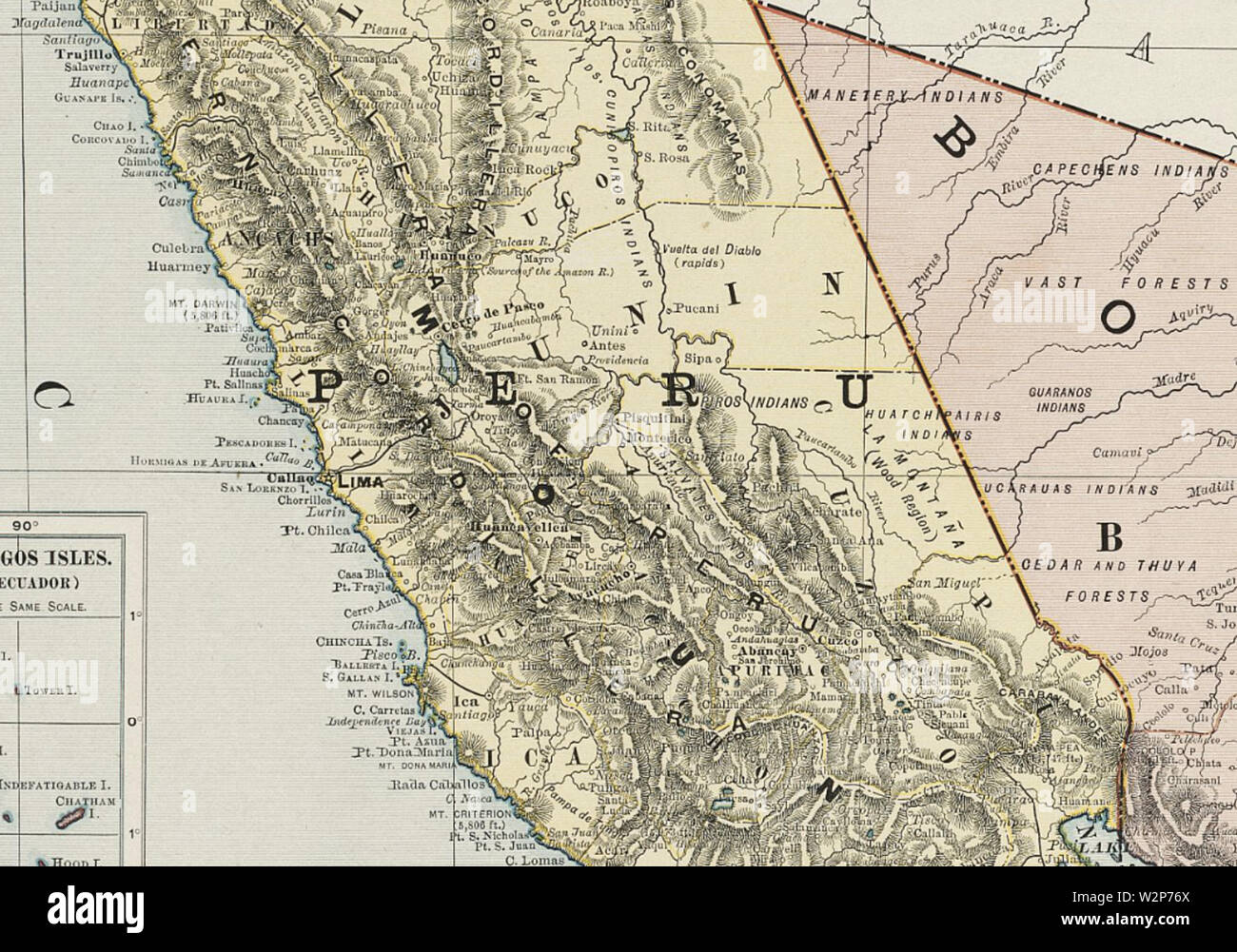 Map of ecuador hi-res stock photography and images - Alamy