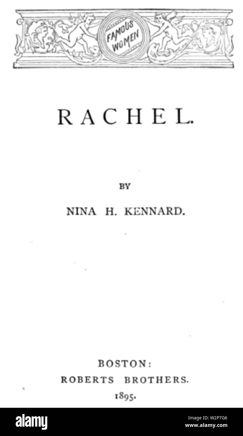 1895 Rachel RobertsBros FamousWomen Stock Photo - Alamy