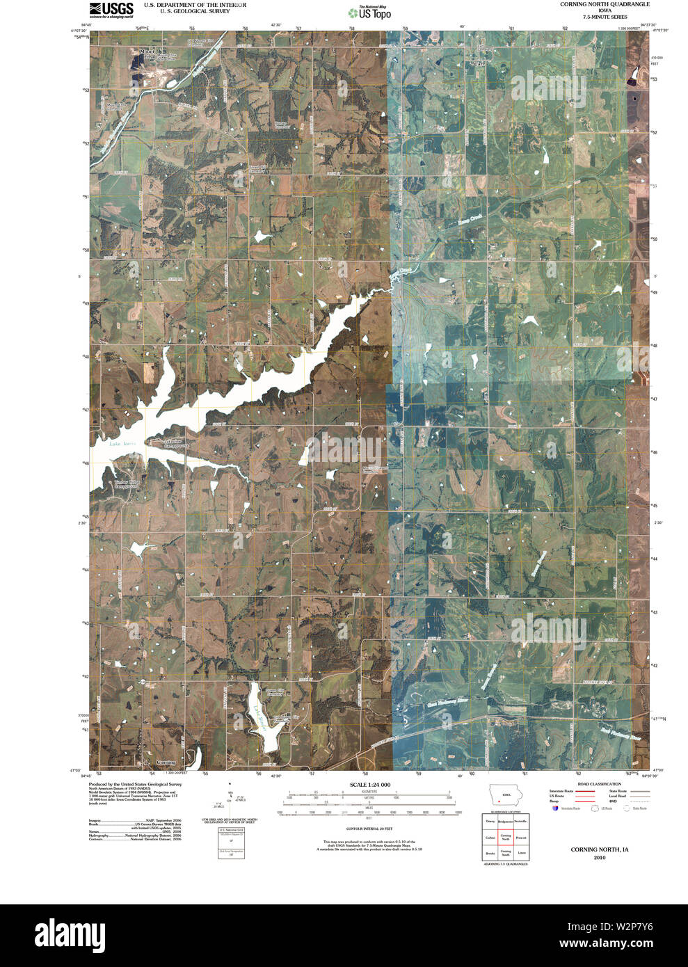 Corning iowa map hi-res stock photography and images - Alamy