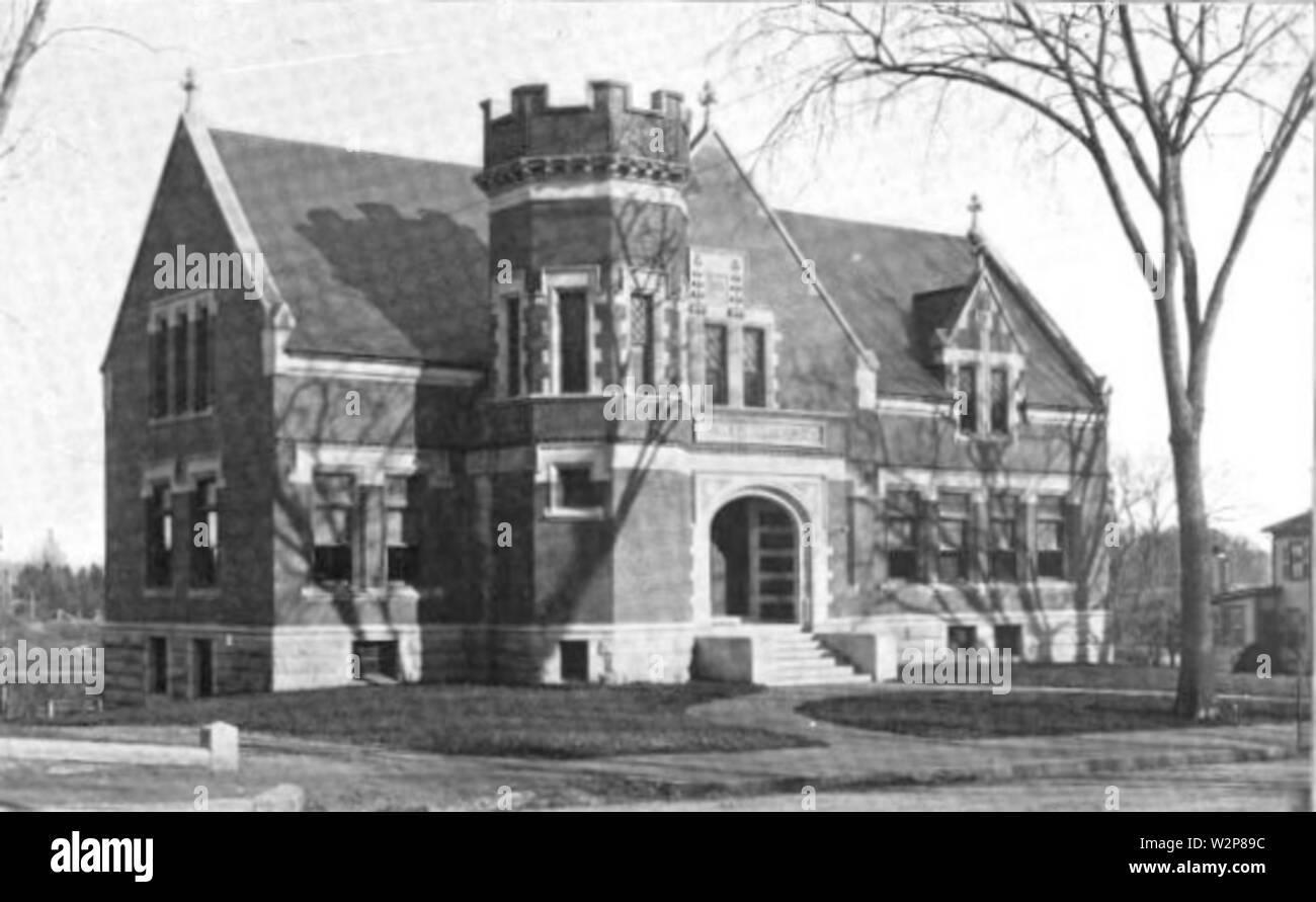 1899 Uxbridge public library Massachusetts Stock Photo - Alamy