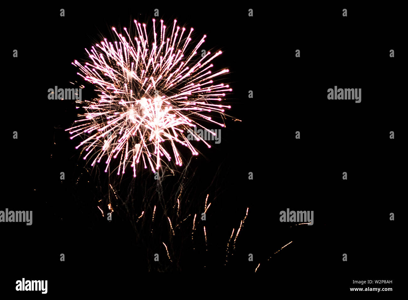 Fireworks display during a festival Stock Photo - Alamy