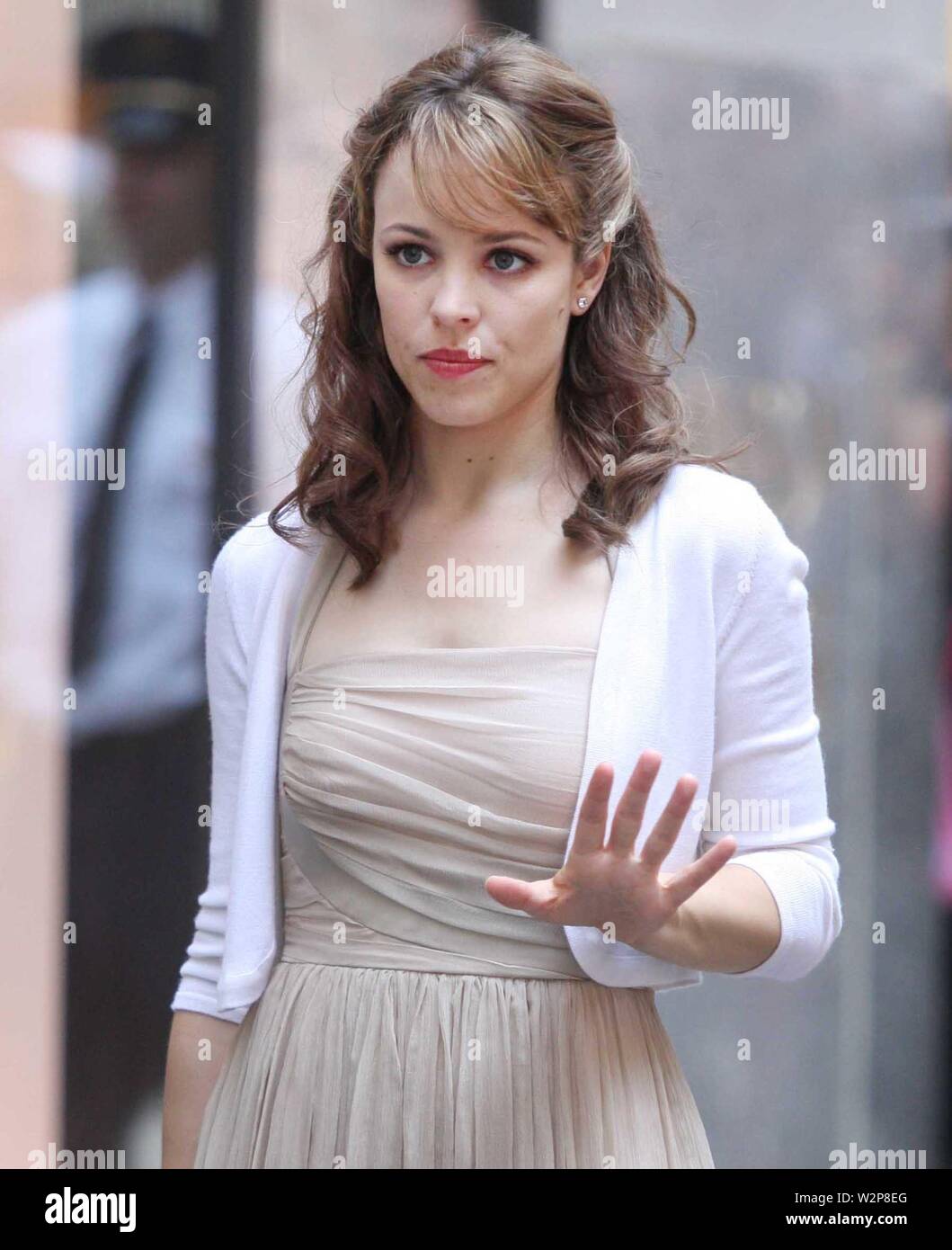 Rachel McAdams on the set of ''Morning Glory'' 2009 Photo By John ...