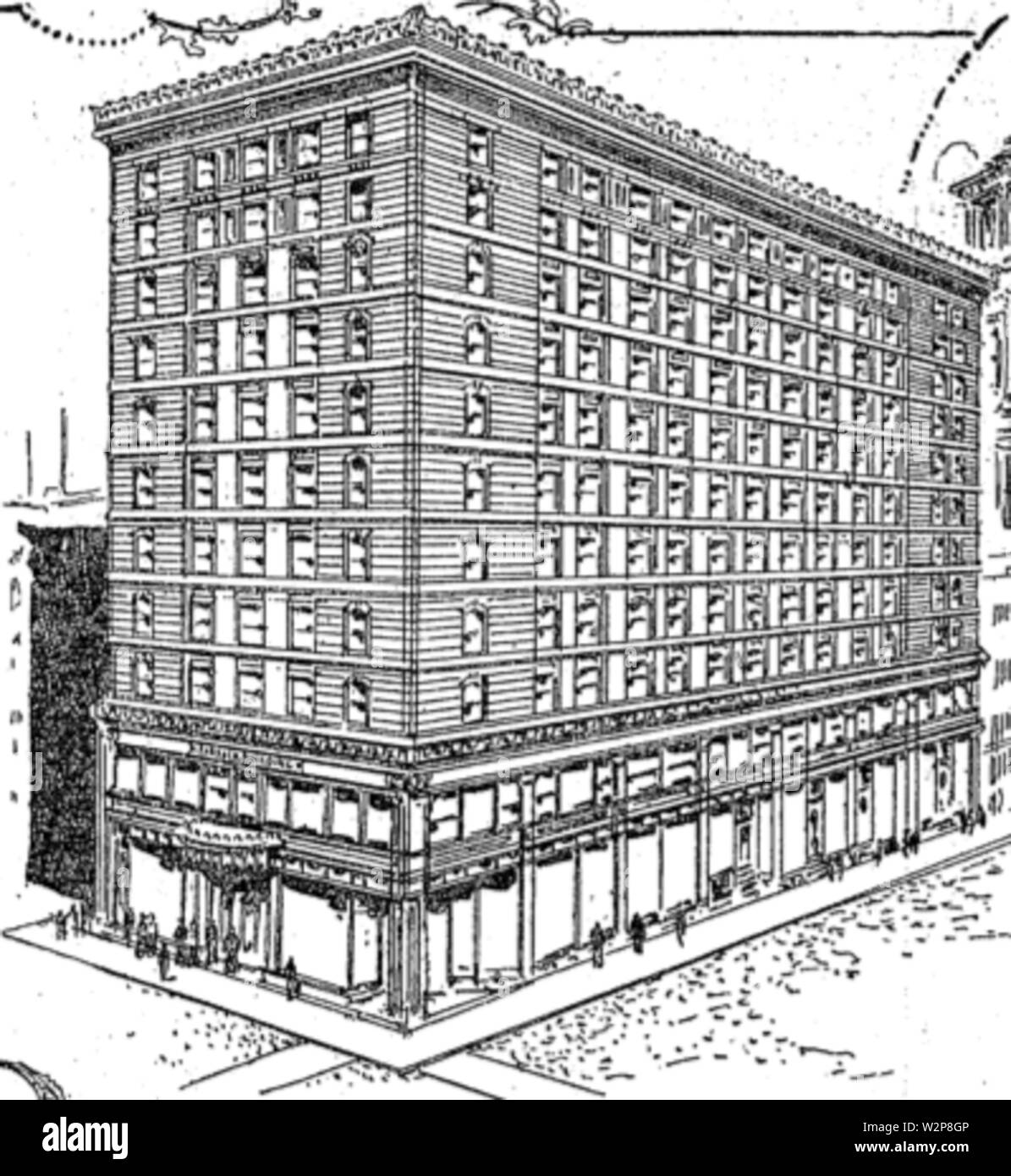 1901 proposed Paddock building TremontSt BostonGlobe March27 Stock ...