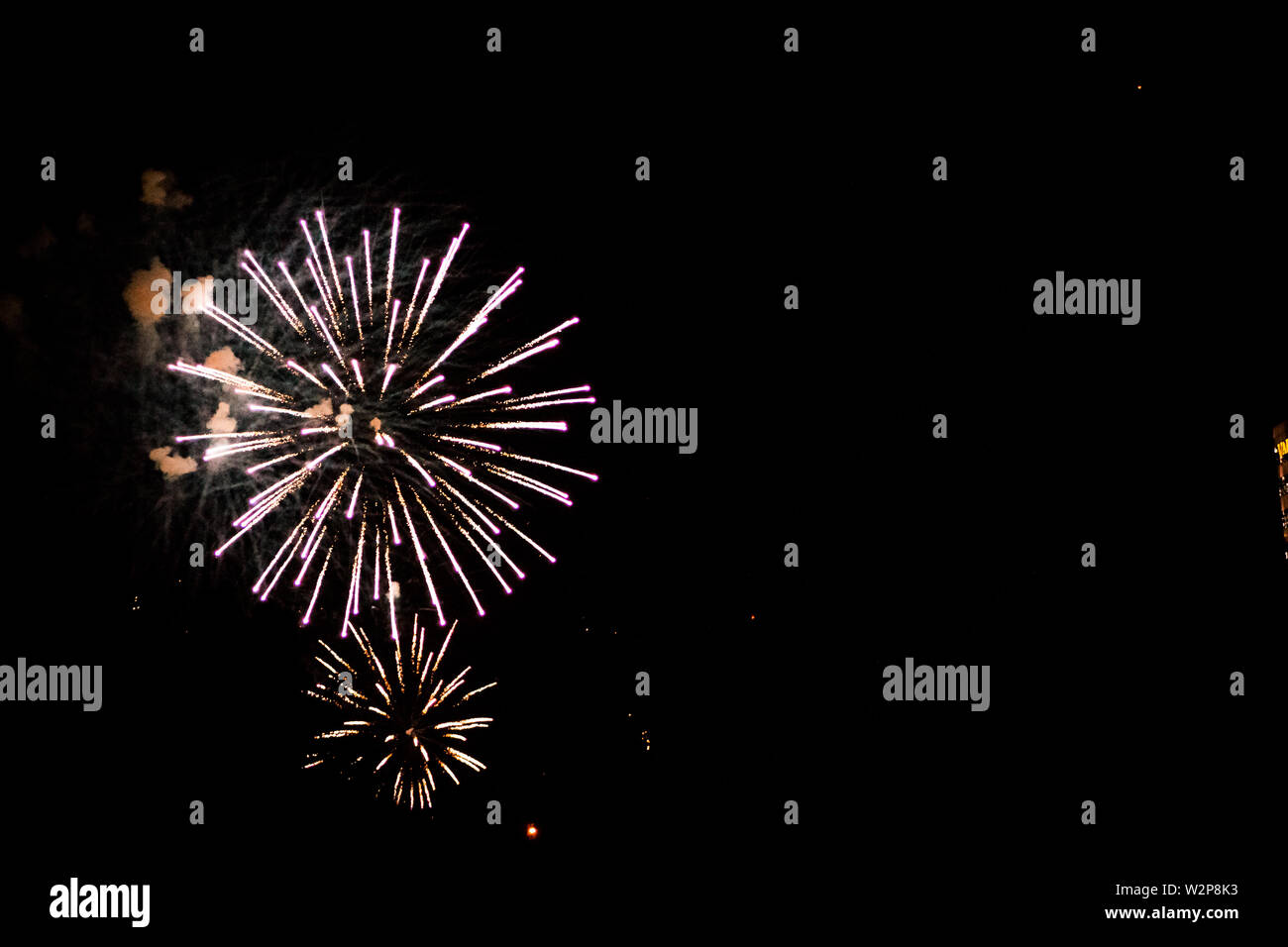 New years eve firework display Stock Photo - Alamy