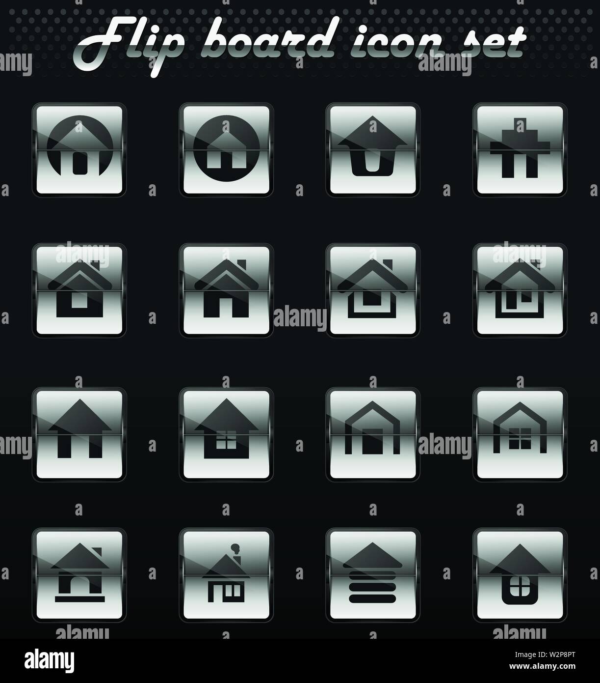 Home icon set Stock Vector Image & Art - Alamy