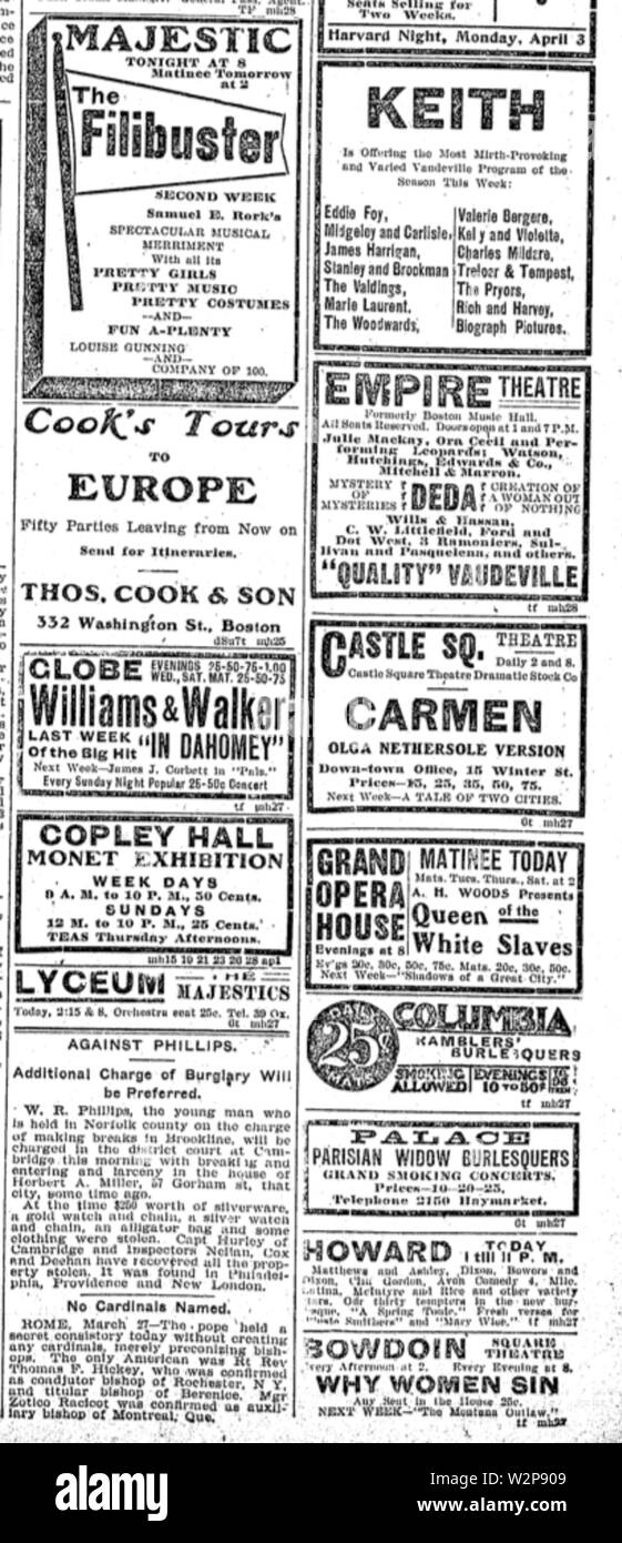 Theatre advertisements hi-res stock photography and images - Alamy
