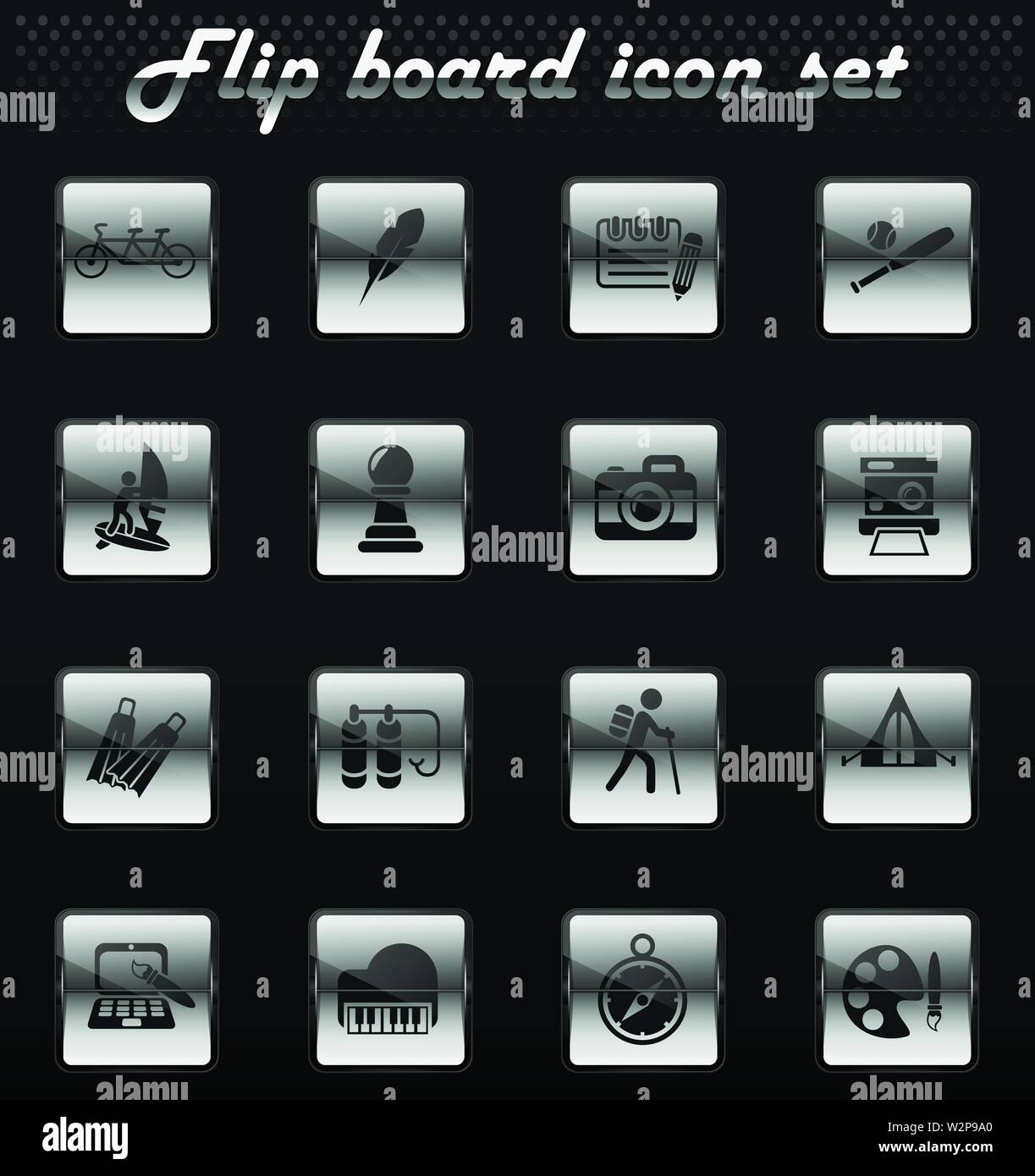 leisure icon set Stock Vector Image & Art - Alamy