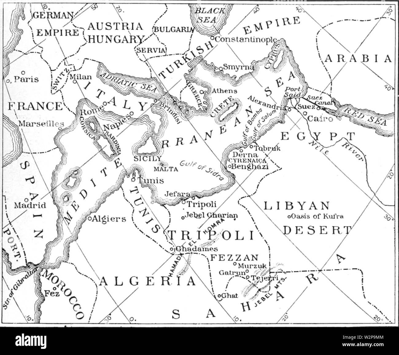Tripoli map hi-res stock photography and images - Alamy