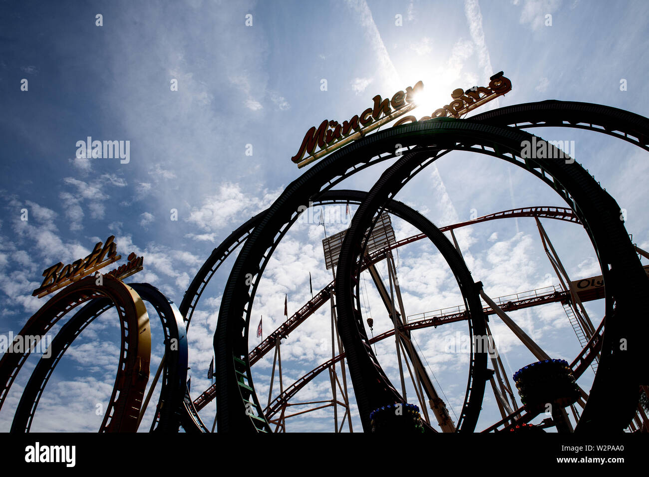 Roller coaster olympia looping hi-res stock photography and images - Alamy
