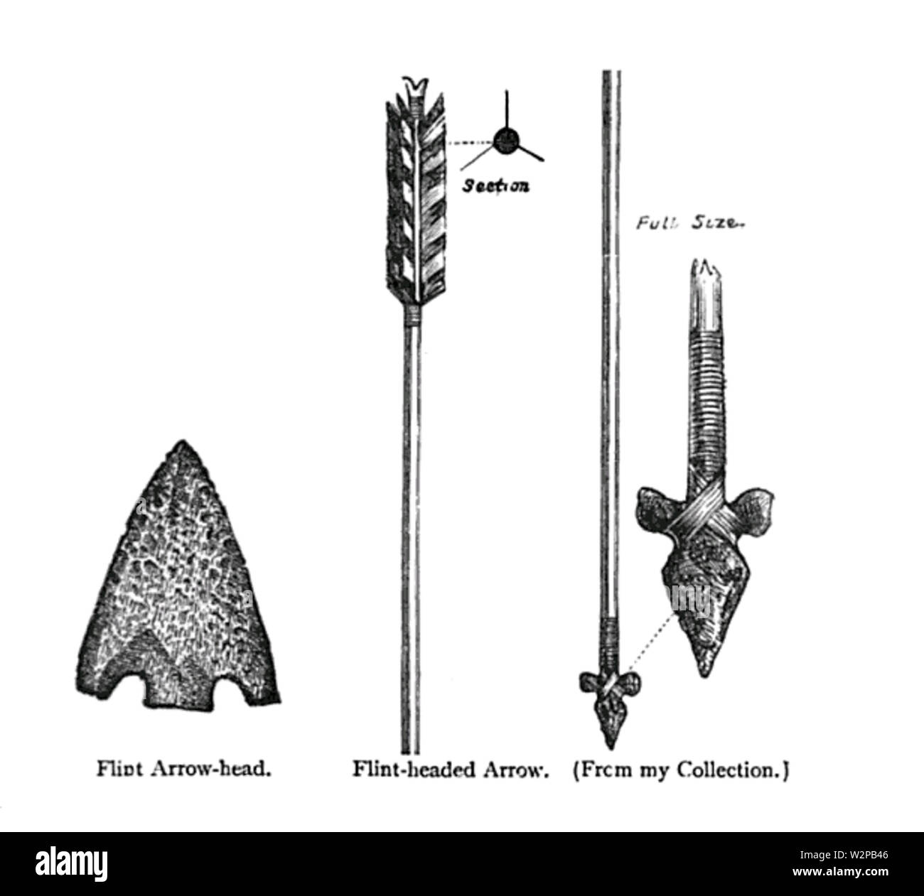 19th century knowledge archery indian arrow details Stock Photo - Alamy