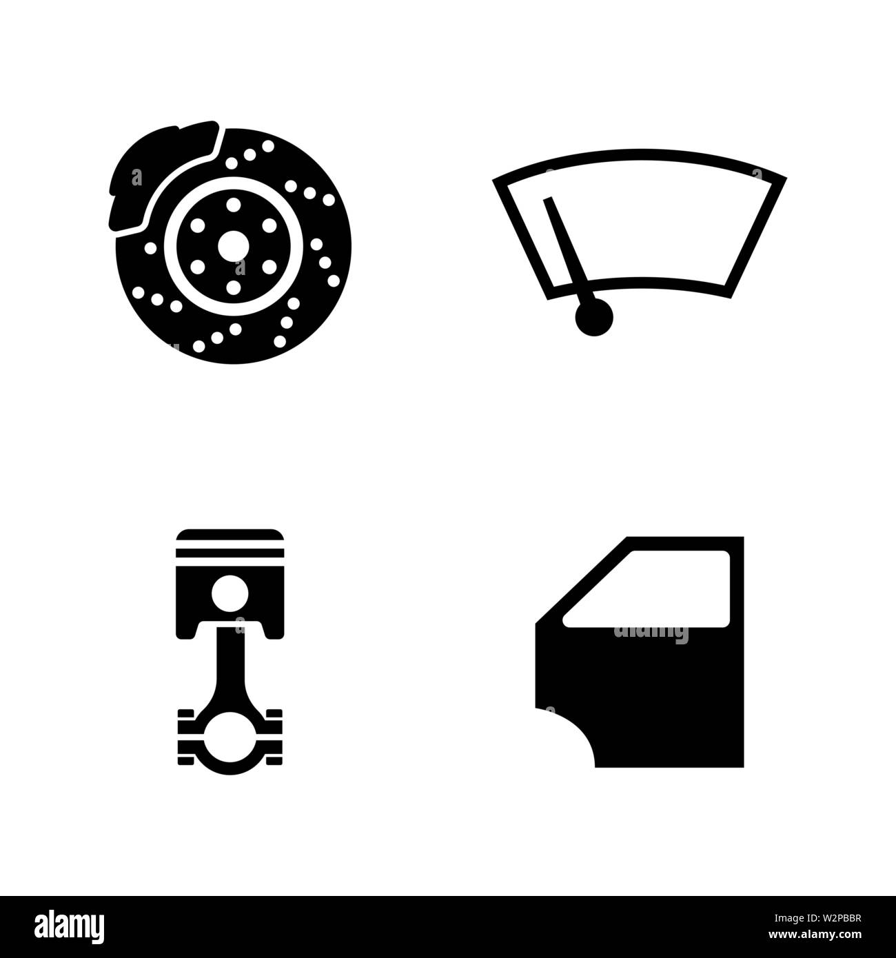 Auto. Simple Related Vector Icons Set for Video, Mobile Apps, Web Sites ...