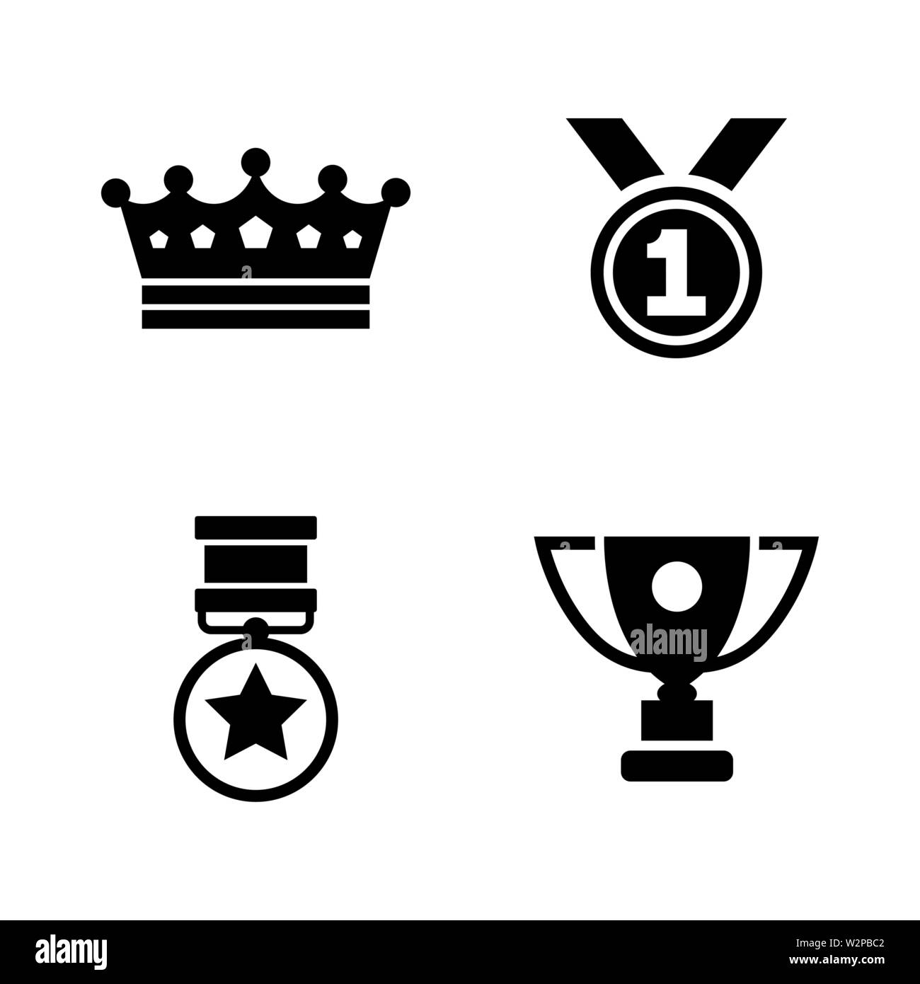 Winning. Simple Related Vector Icons Set for Video, Mobile Apps, Web ...