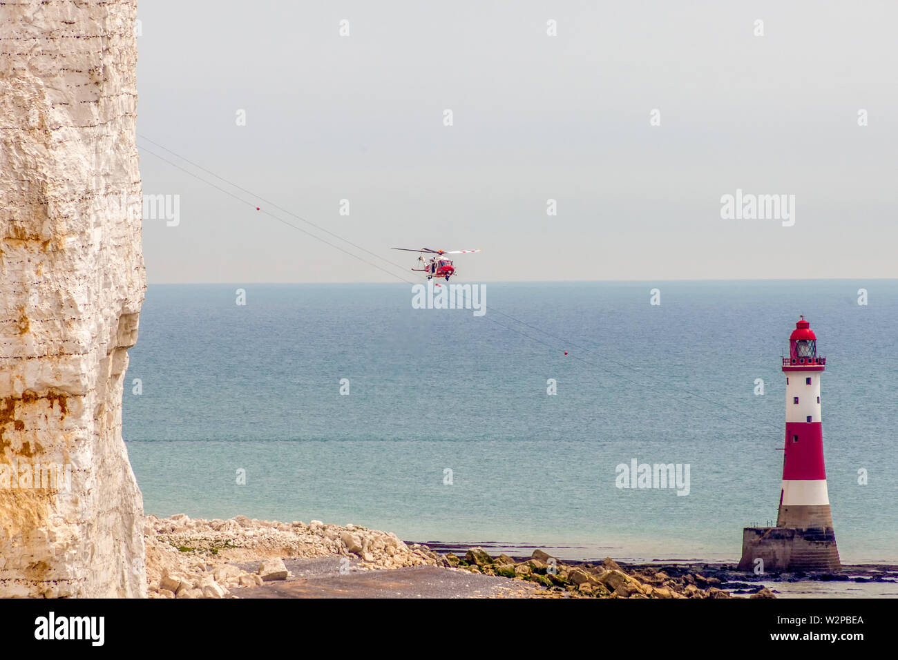 Coastguard lighthouse cliff sussex hi-res stock photography and images ...