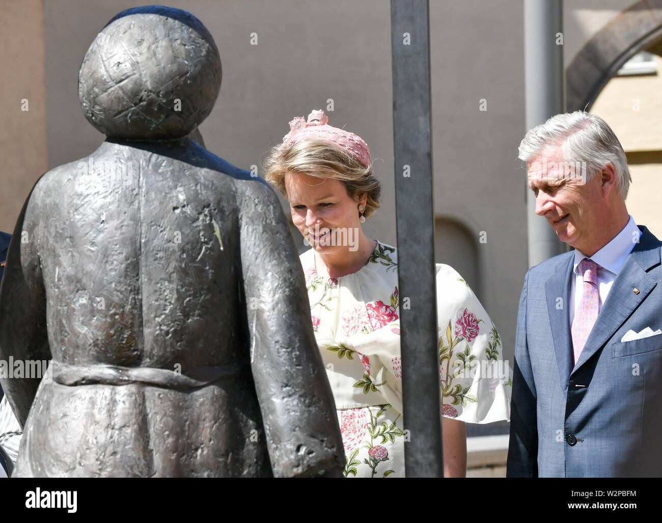Wittenberg, Germany. 10th July, 2019. The Belgian royal couple King ...
