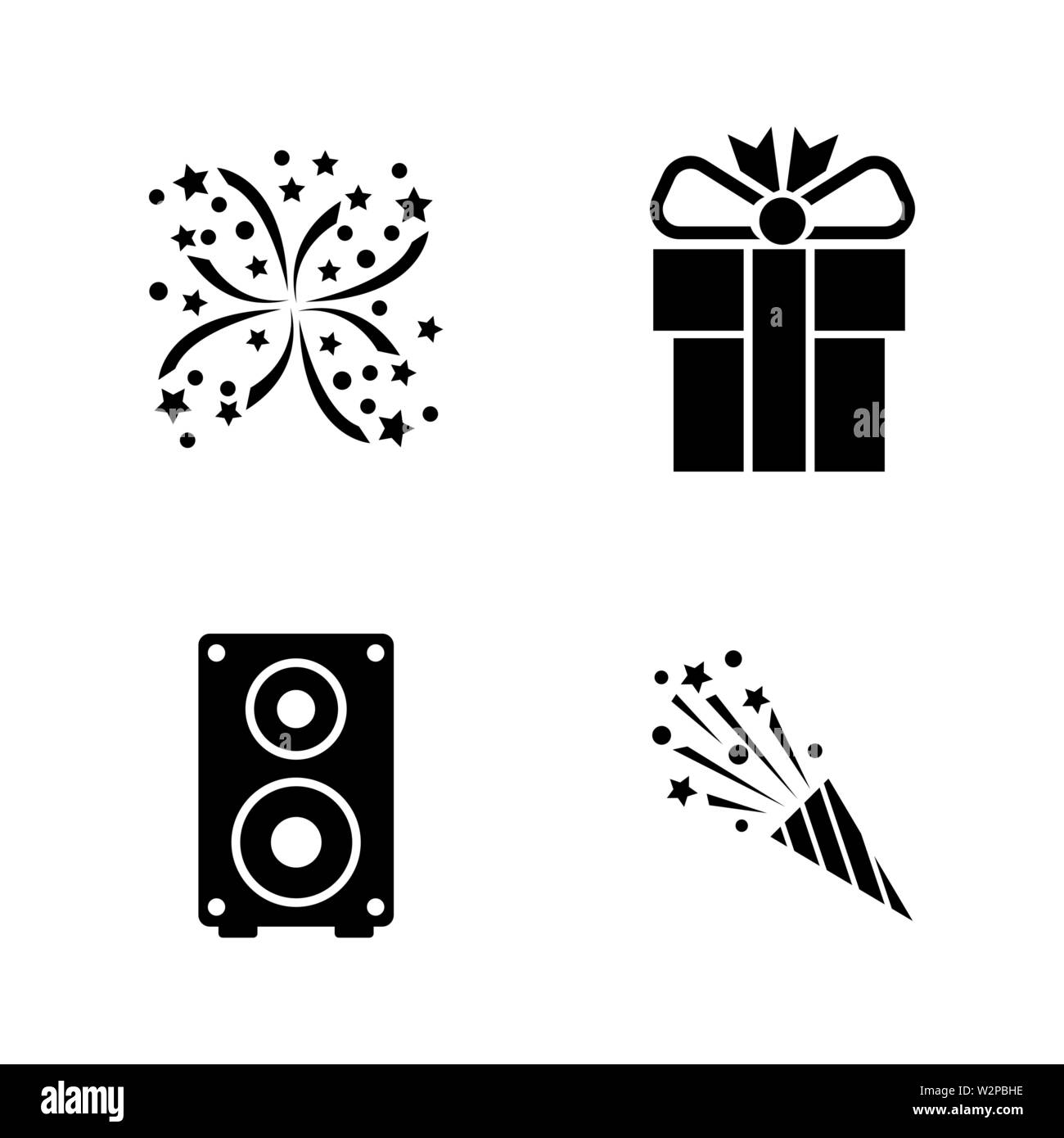 Events. Simple Related Vector Icons Set for Video, Mobile Apps, Web ...