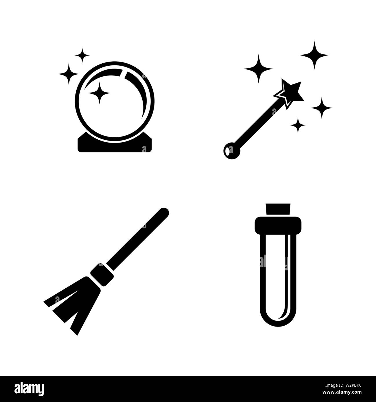 Magic. Simple Related Vector Icons Set for Video, Mobile Apps, Web ...