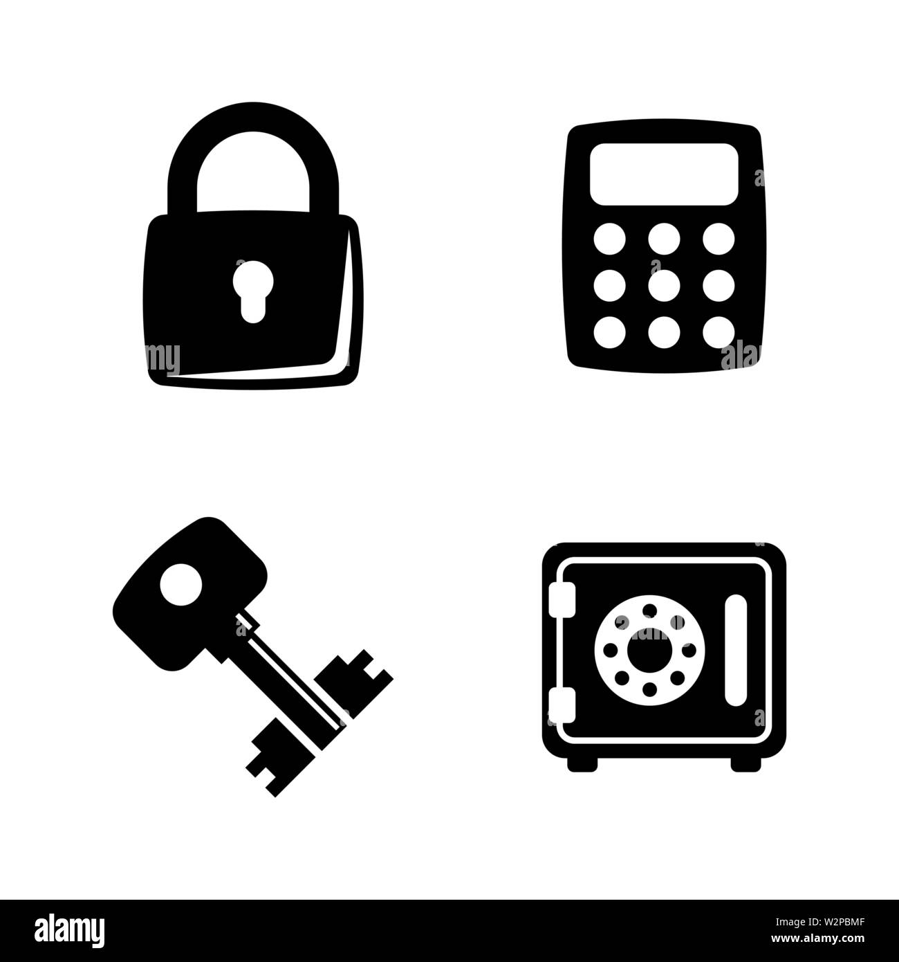 Electronic combination locks Stock Vector Images - Alamy