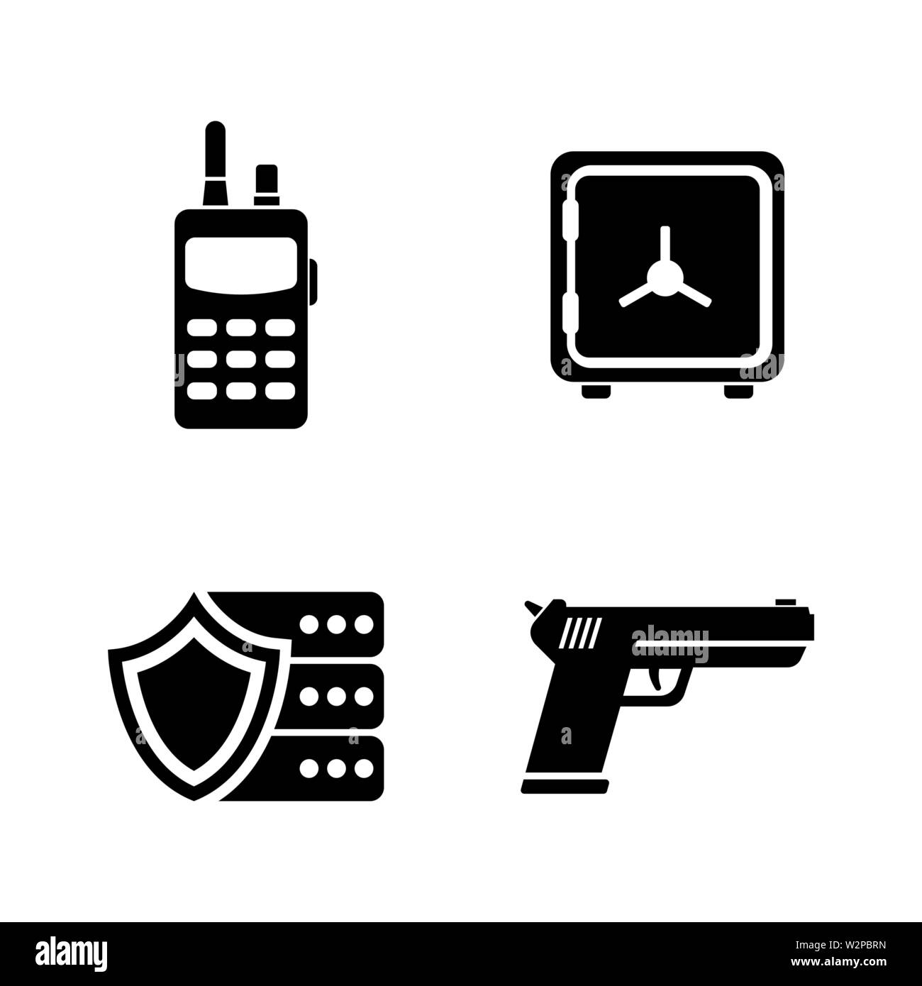 Guard. Simple Related Vector Icons Set for Video, Mobile Apps, Web ...