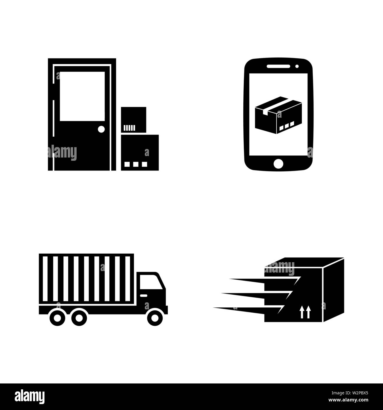 International cargo postal parcel Black and White Stock Photos & Images ...