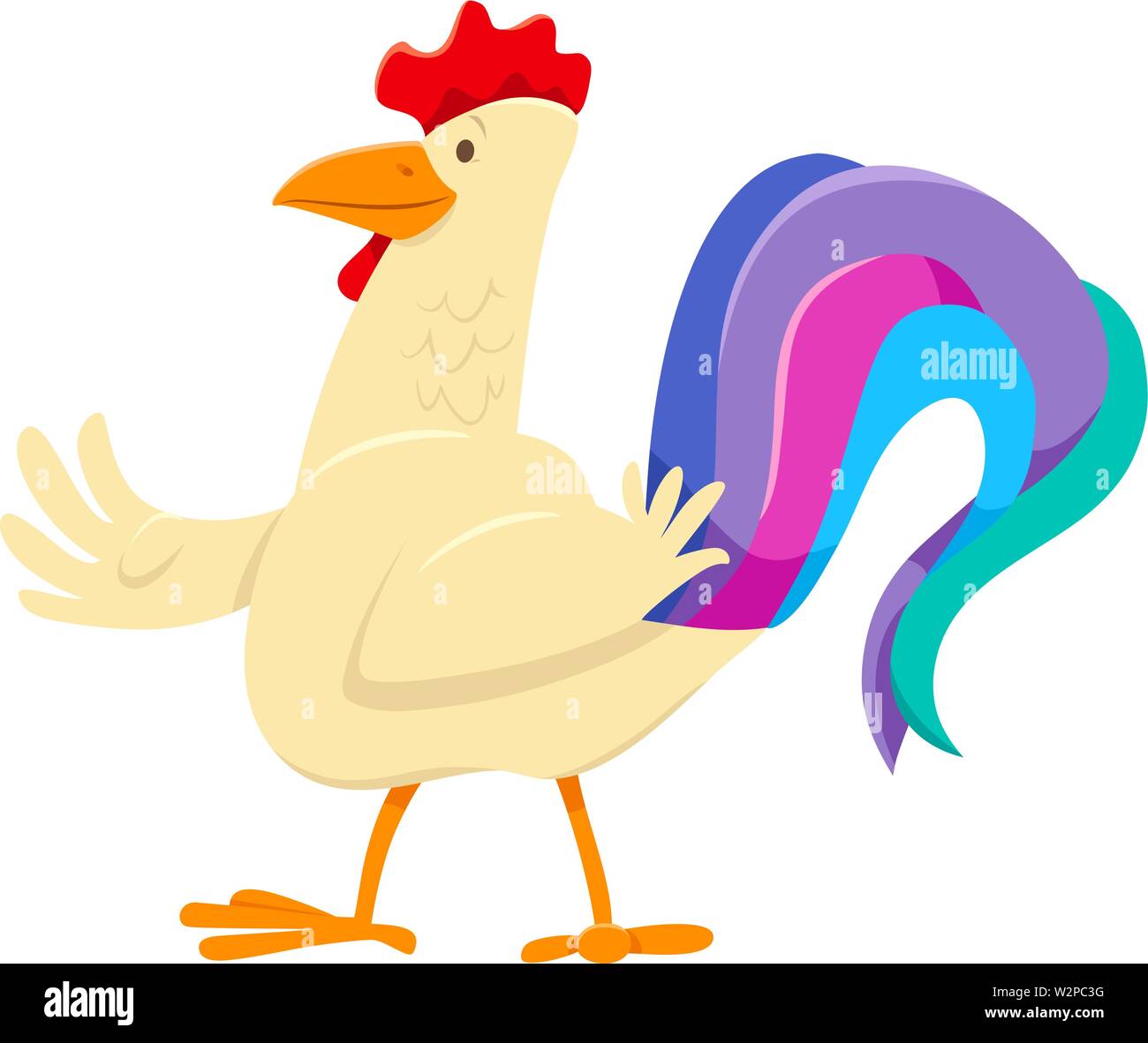 Funny chicken rooster character hi-res stock photography and images - Alamy