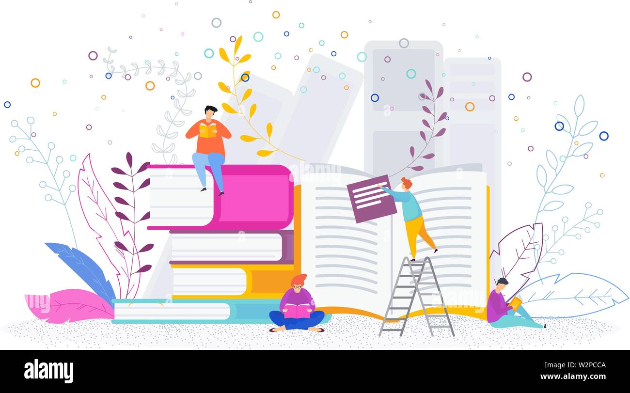 Public library interior Stock Vector Images - Alamy