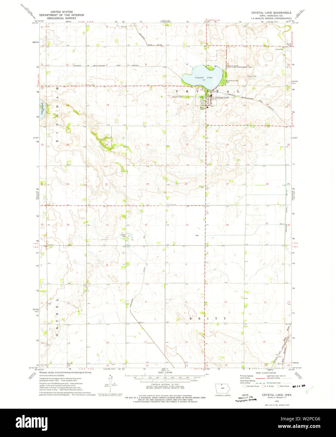 Map of lake crystal Cut Out Stock Images & Pictures - Alamy