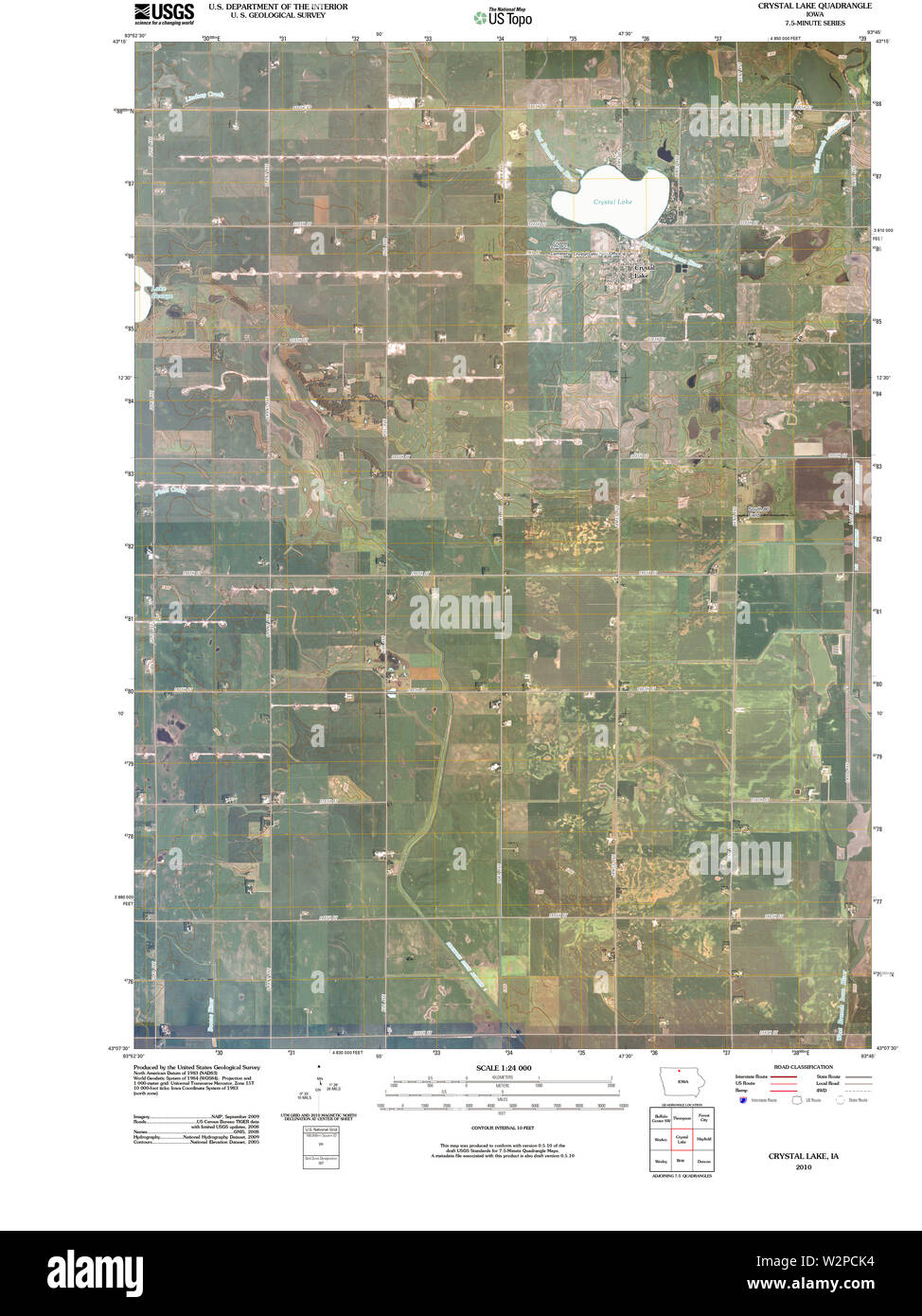 Map of lake crystal Cut Out Stock Images & Pictures - Alamy