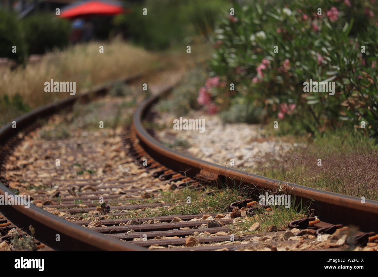 Old rails into the sea hi-res stock photography and images - Alamy