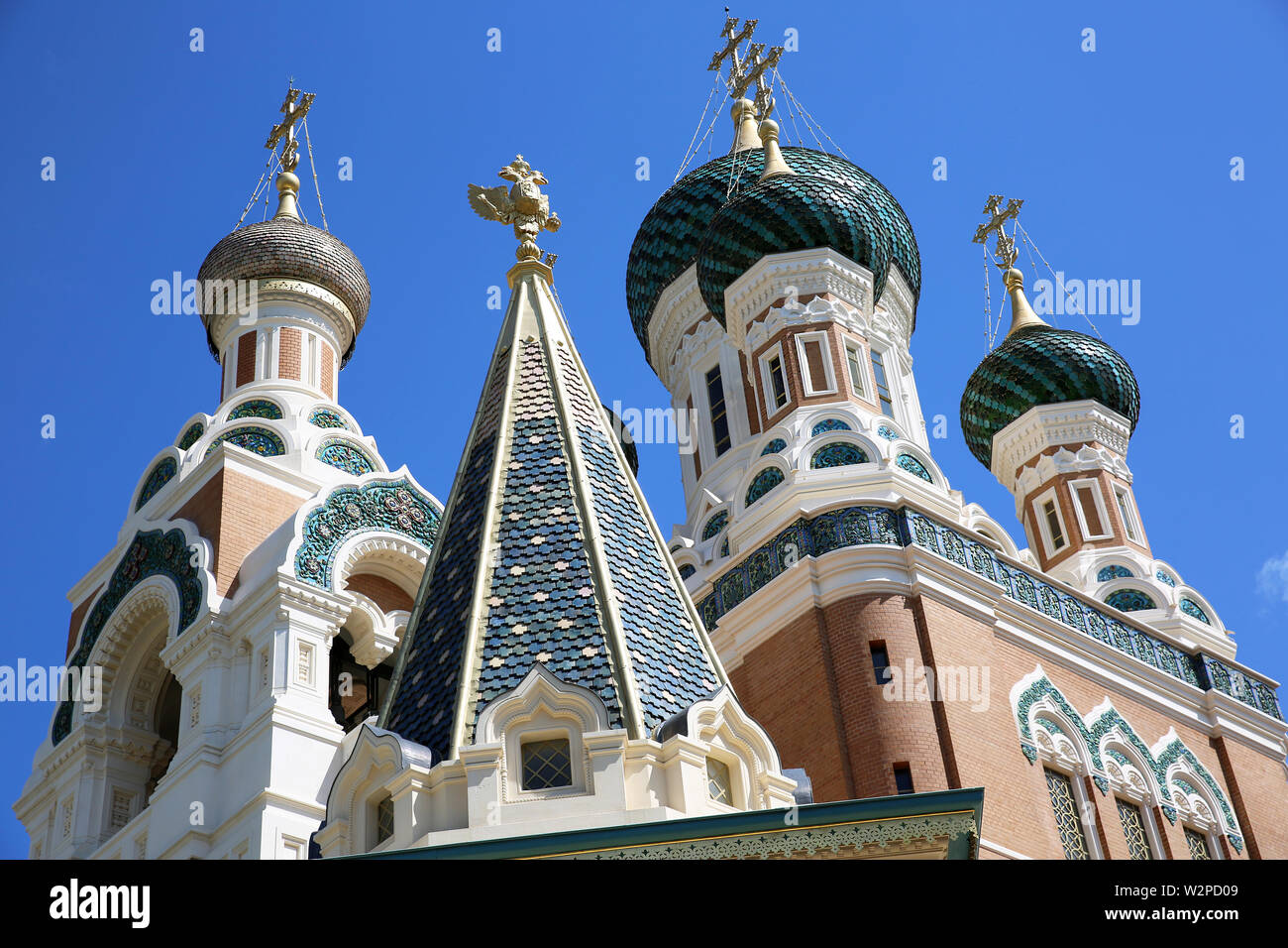 The Russian Orthodox Church (Cathedral) Of Saint Nicholas In Nice On ...