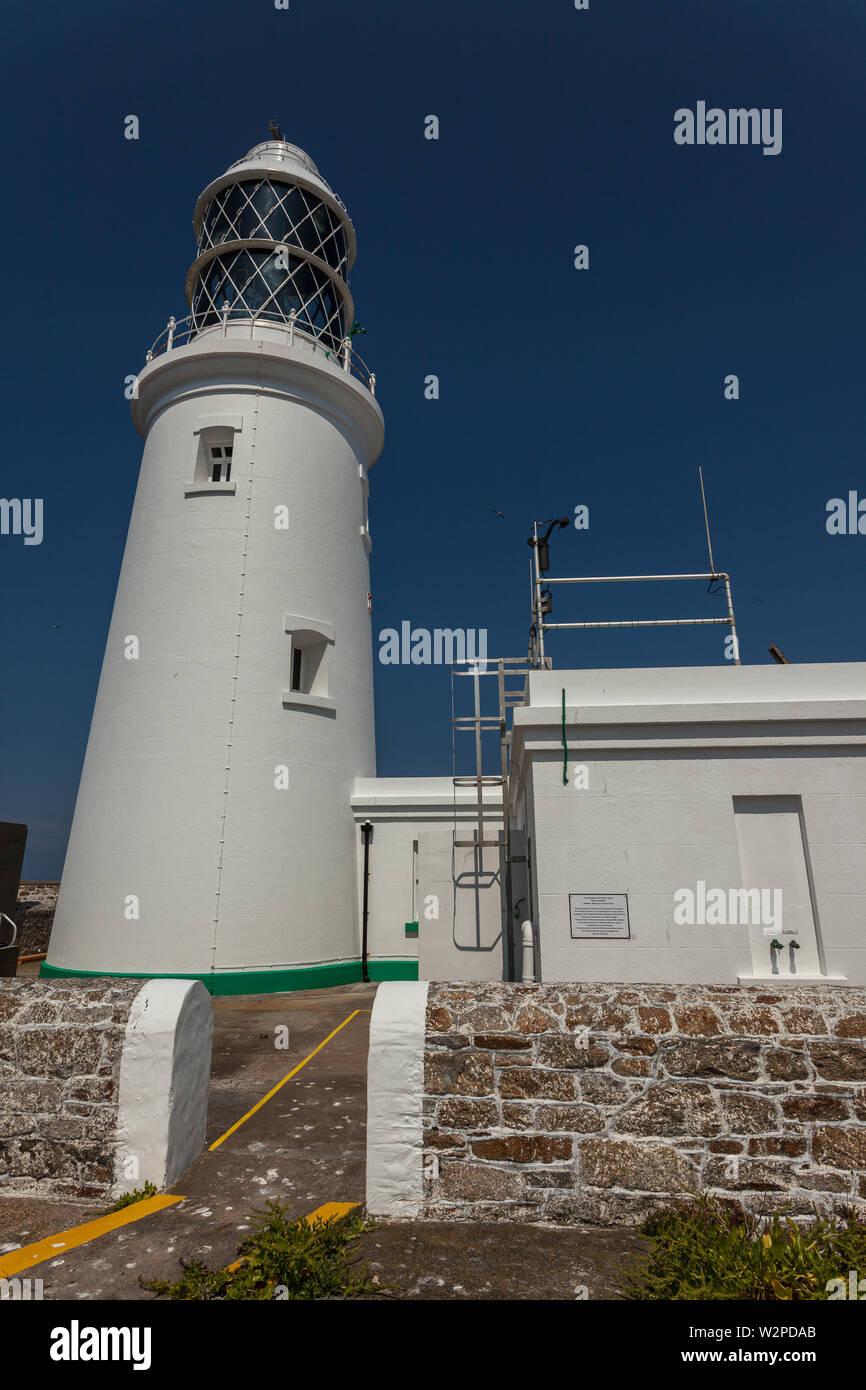 Round Island Lighthouse Stock Photo - Alamy