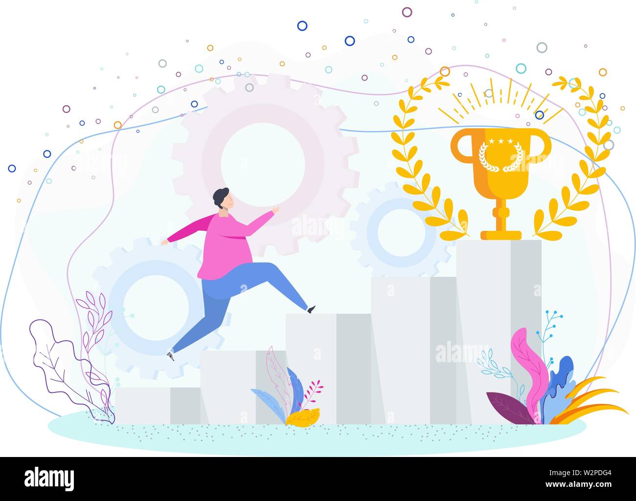 Man falling ladder Stock Vector Images - Alamy