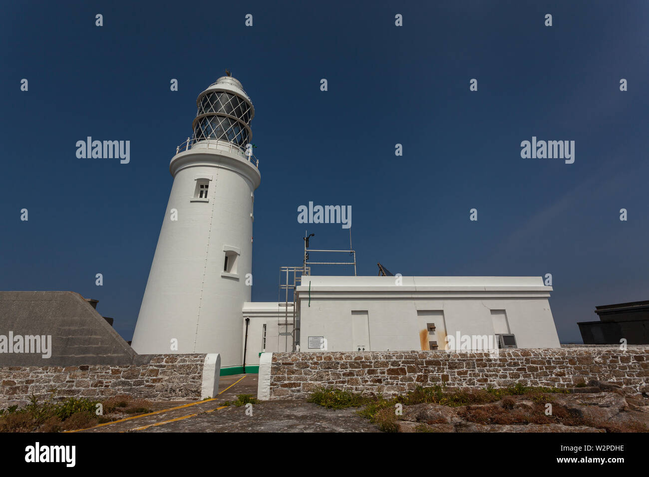 Round Island Lighthouse Stock Photo - Alamy