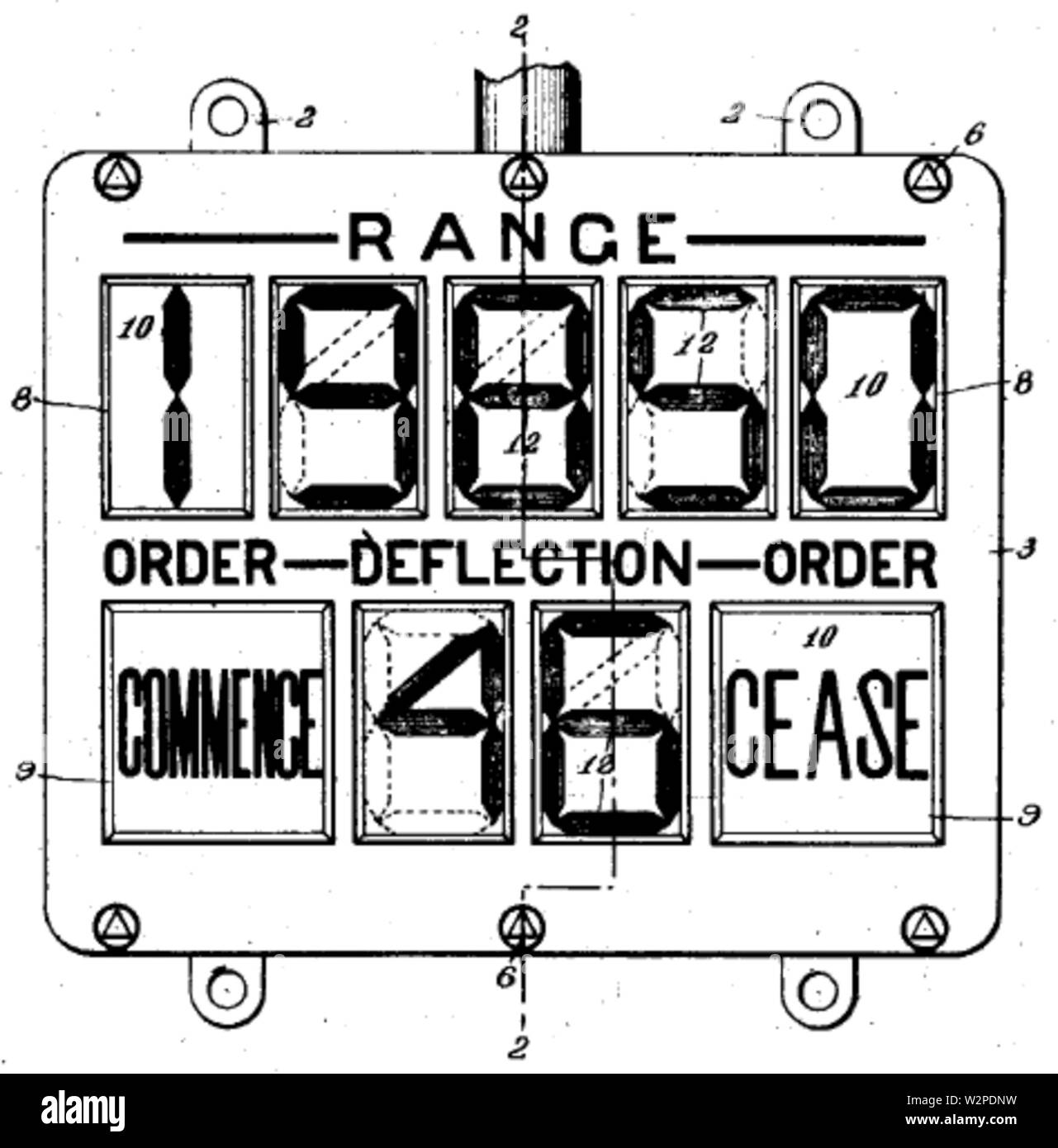 8-segment display patent Stock Photo - Alamy